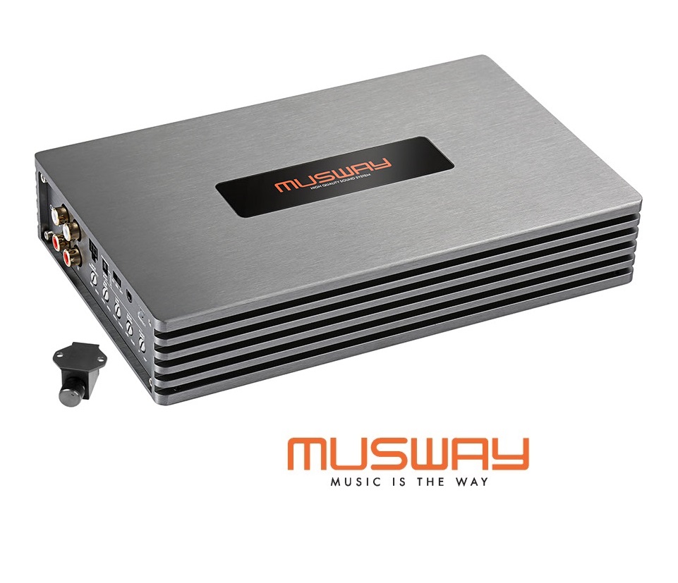 MUSWAY ONE1000 Digital 1-Kanal AMP MONO CLASS D VERSTÄRKER 1050 WATT RMS inkl. Bass Remote